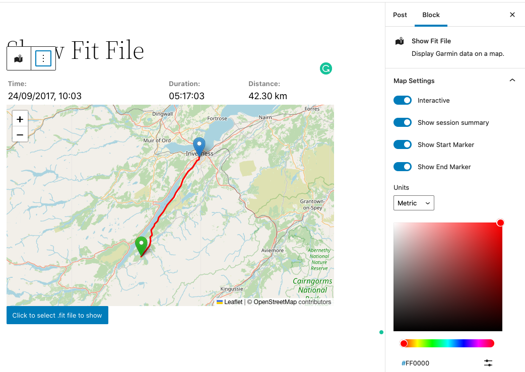 WordPress Plugin for Garmin FIT Files - stuarttevendale.com